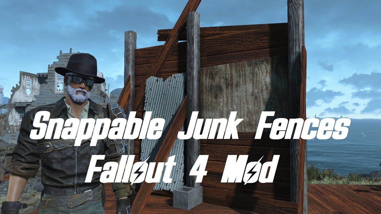 Fallout 4 Mod - Snappable Junk Fences! - YouTube