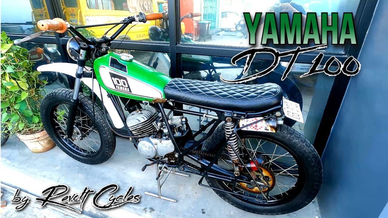 Yamaha DT100 Custom Tracker || Vinduro || Revolt Cycles - YouTube