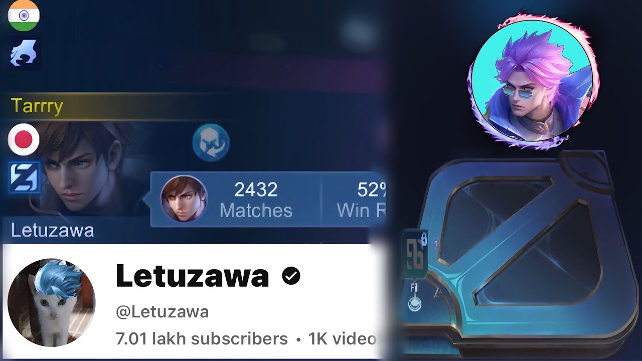 Tarrry Vs Letuzawa Who is better ?? Best youtubers & Gamers of moba ...