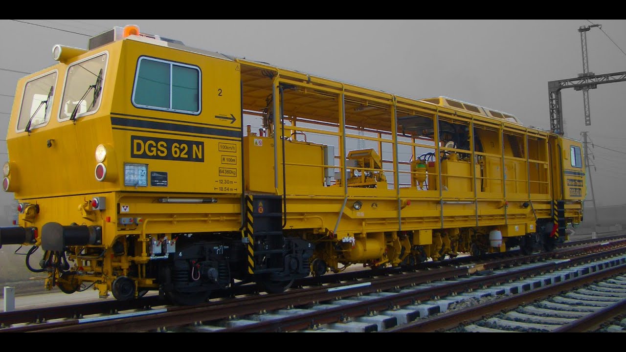 Plasser DGS62N - GCF Armamento ferroviario - YouTube