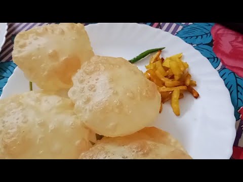 লুচি আলু ভাজা রেসিপি Luchi Alu Bhaja Recipe Bengali Style | Luchi Aloo ...
