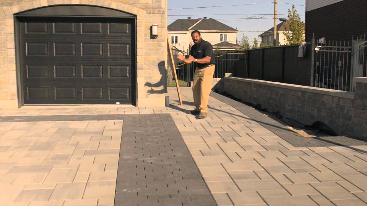 Driveway Designs with Techo-Bloc Pavers - YouTube
