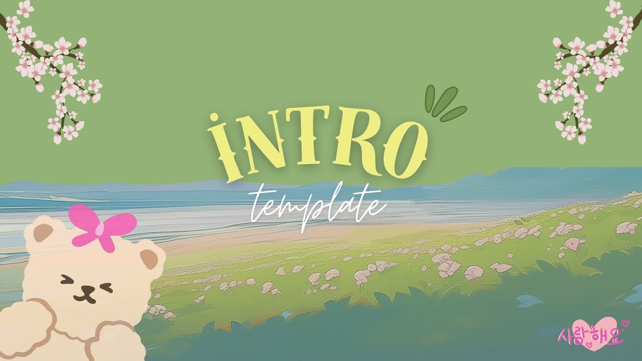 aesthetic cinematic cute intro template // ( free download ) - YouTube