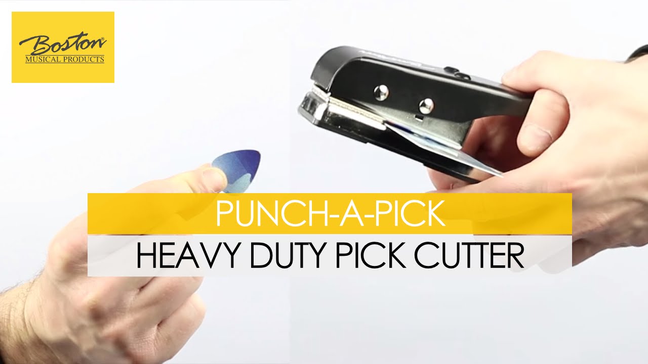 Boston Punch-a-Pick (pick cutter, max thickness 2mm) - YouTube