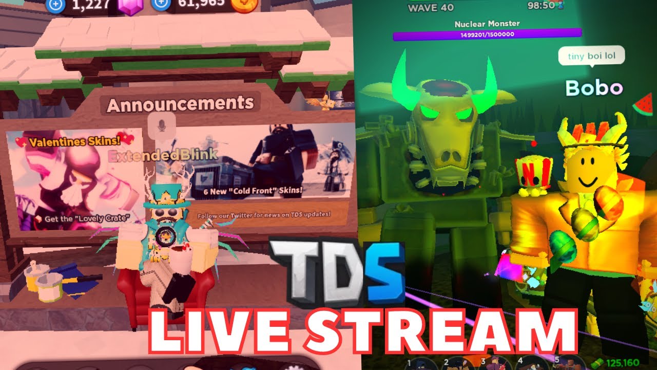 🔴Playing Tower Defense SImulator With Fans | Random TDS Livestream ...