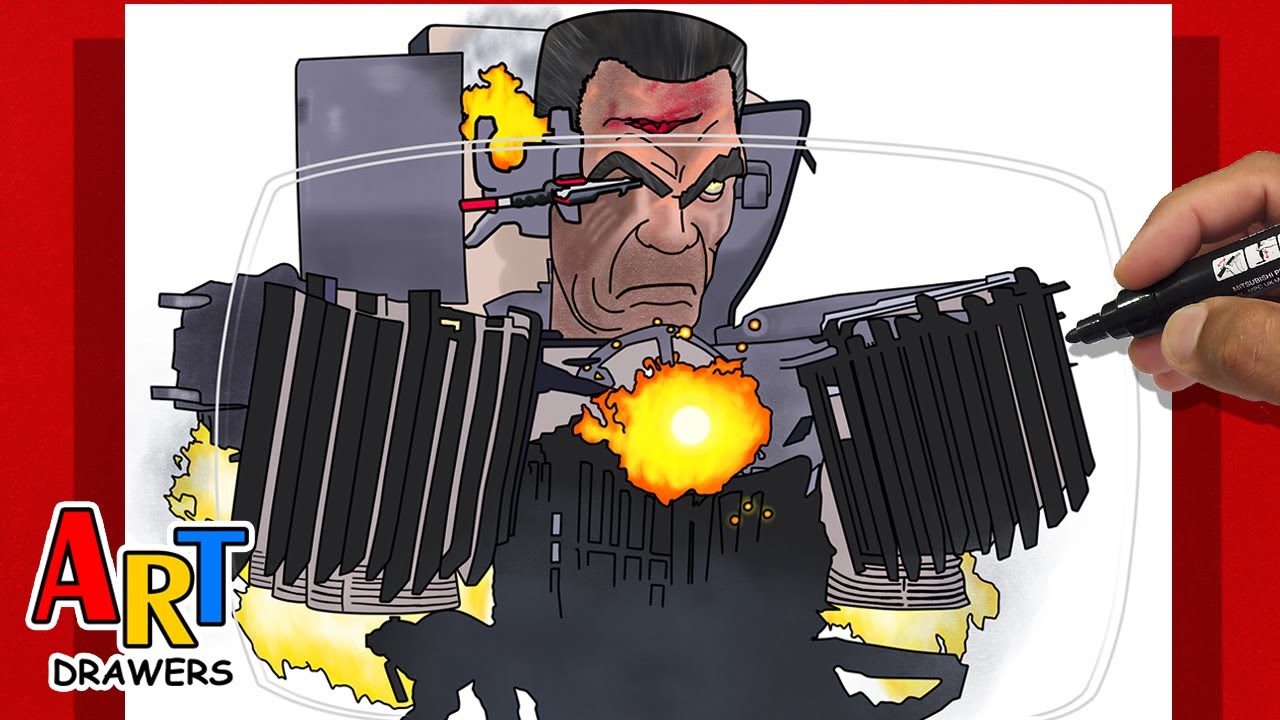 How To Draw G-MAN🔥DESTROYED - Skibidi Toilet 79😱🚽 - YouTube