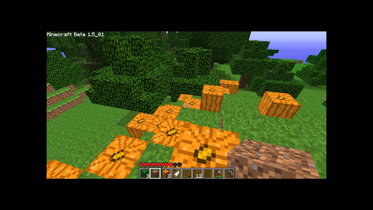 Minecraft Deel 2 - Pompoenen invasie & lava - YouTube