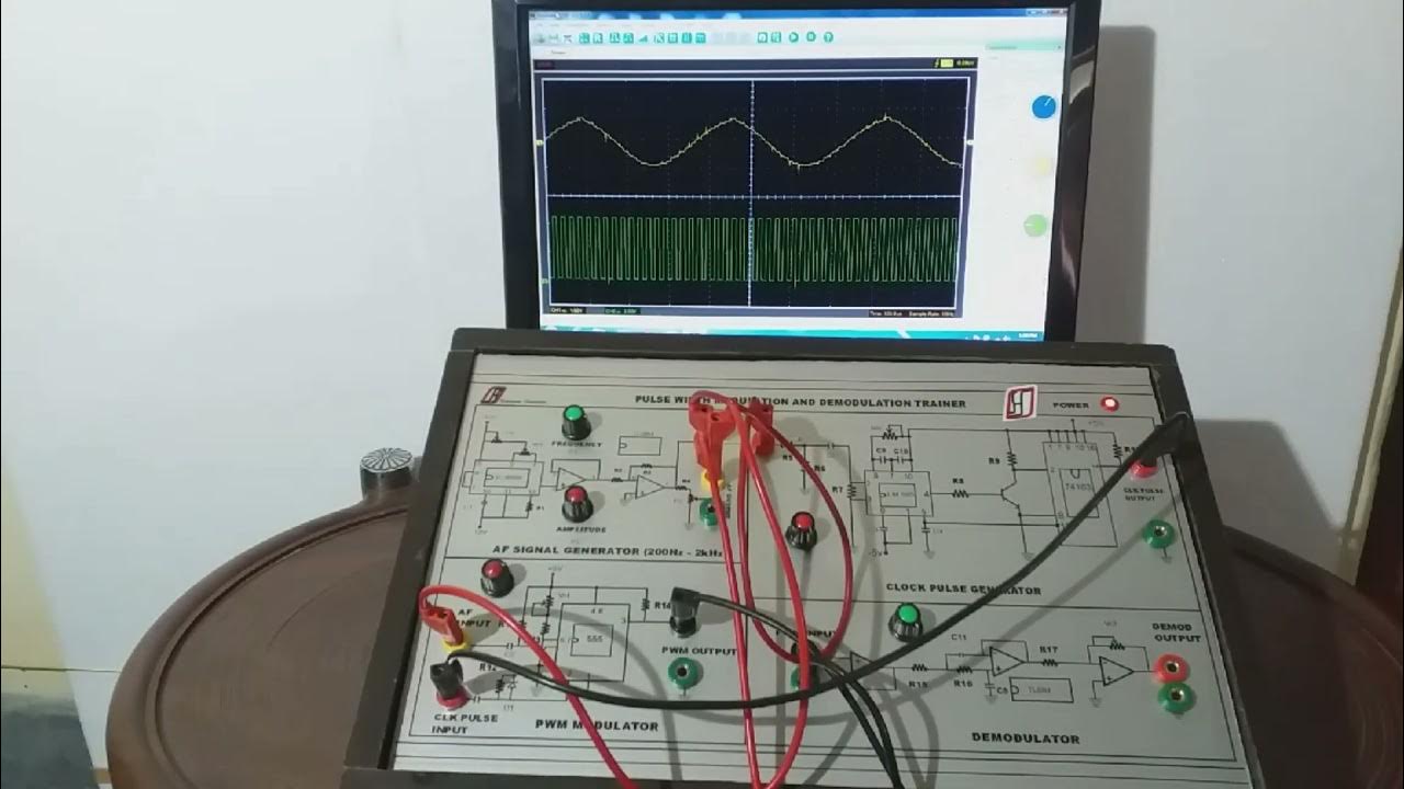 Pulse Width Modulation Pwm And Demodulation Experiment Youtube
