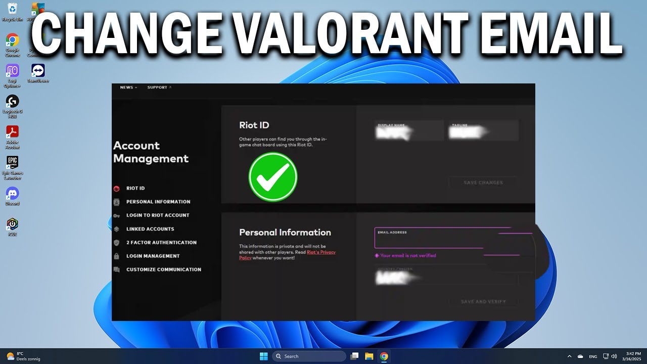 How To Change Valorant Account Email or Riot Email - Easy Fix - YouTube