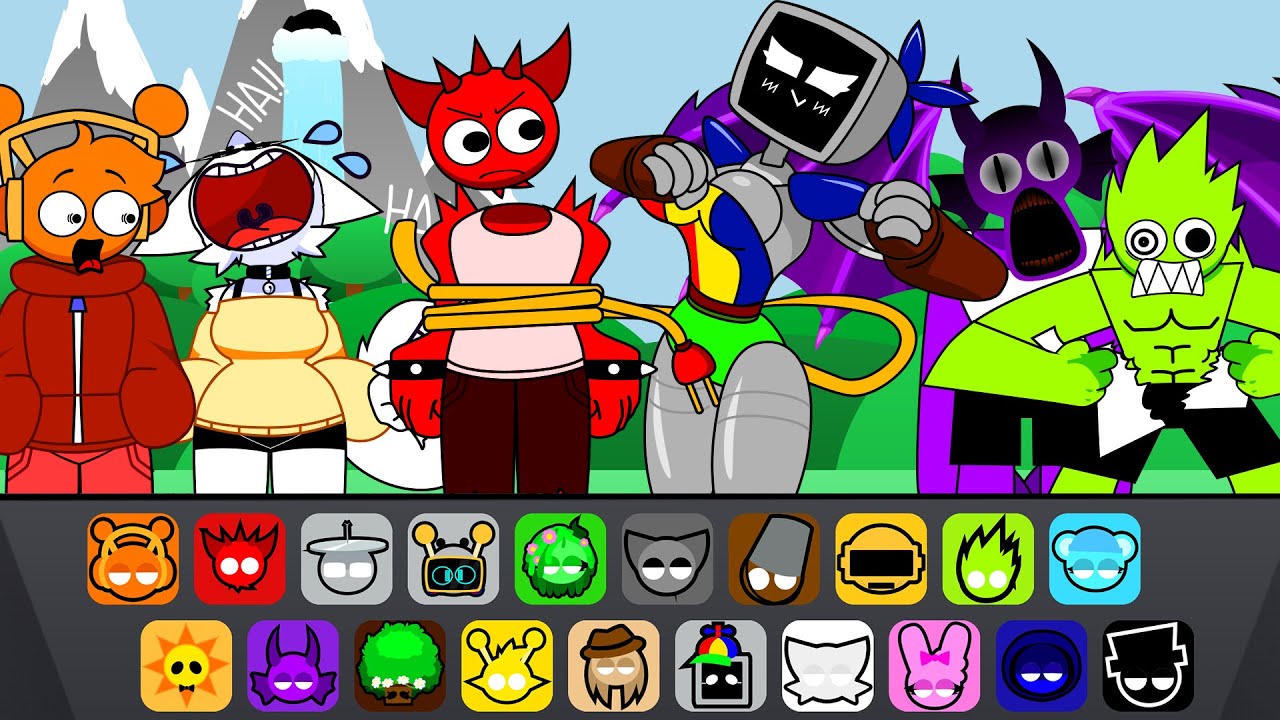 Sprunki Retake Human Sinner Edition but with Mr. Fun Computer x Raddy ...