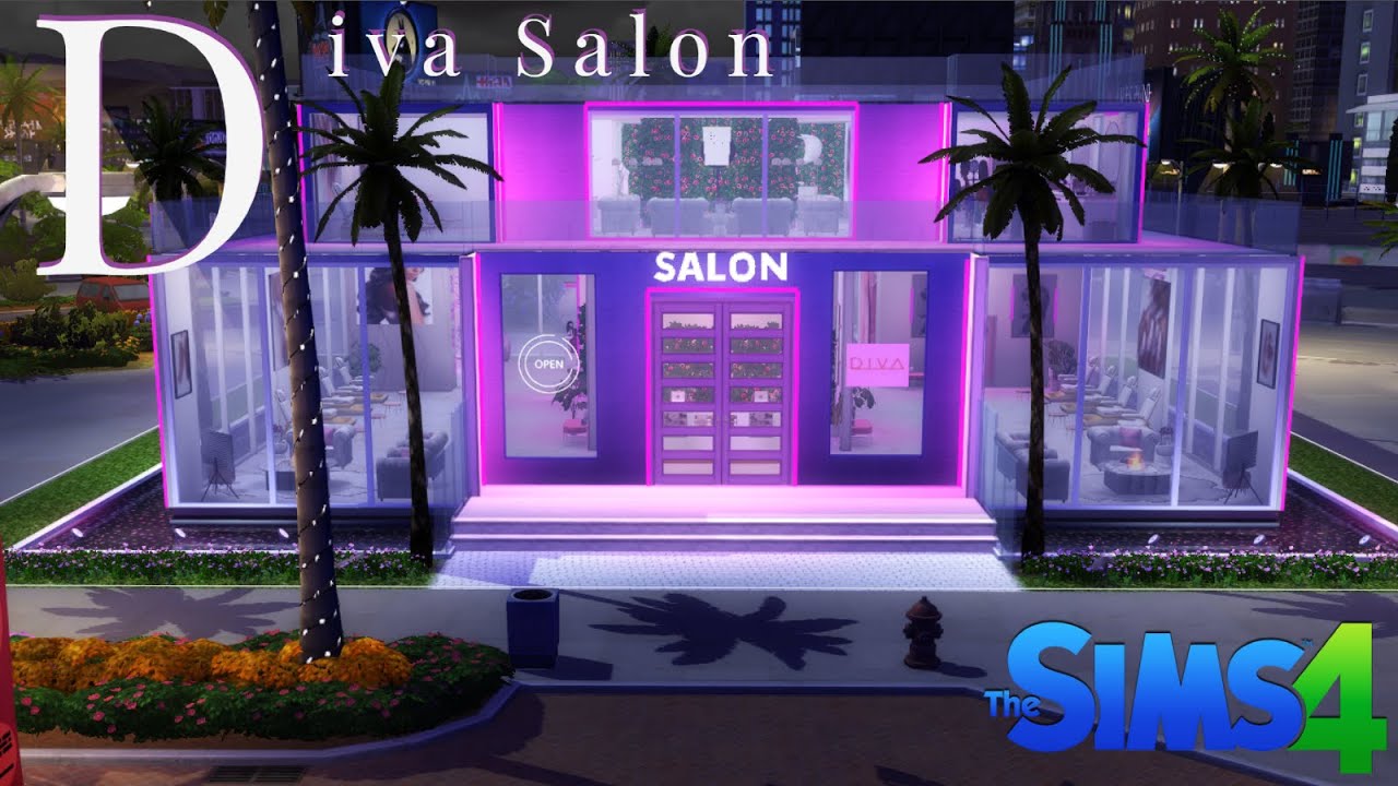 The Sims 4 | My Very First Commission | Build | DIVA SALON | Slide Show ...