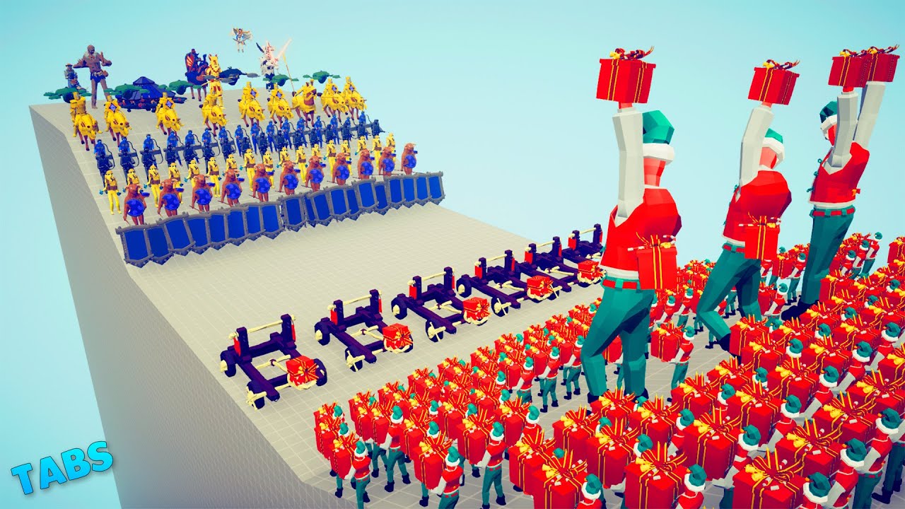 PRESENT ELF ARMY 🎁Vs⚔️ LEGENDARY RISE FACTION - Totally Accurate Battle ...