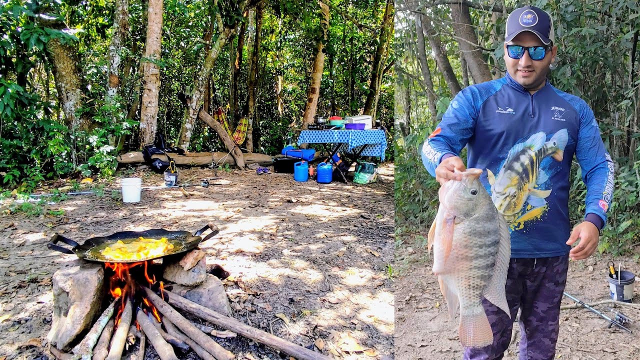 Fizemos uma Pescaria de Tucunaré e Peixe frito no Disco de Arado - YouTube