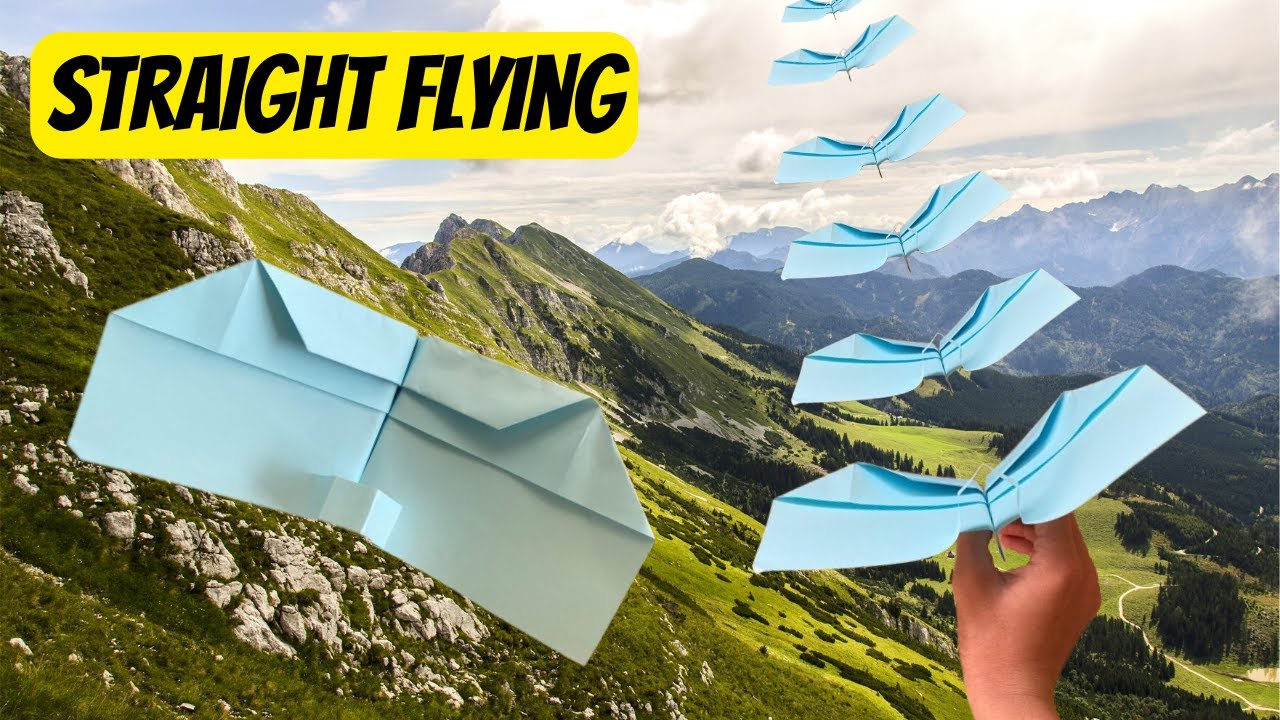 Straight Flying Paper Plane | How to make a Paper Airplane That Flies ...