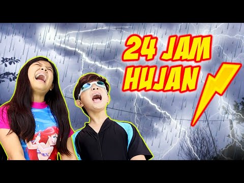 24 JAM HUJAN PETIR, TAKUT BANJIR !! Vlog & Drama Parodi Lucu | CnX Adventurers