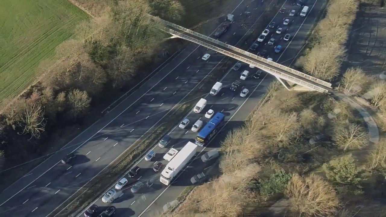 M1 Congestion - 14:00hrs 20 Jan 2020 - YouTube