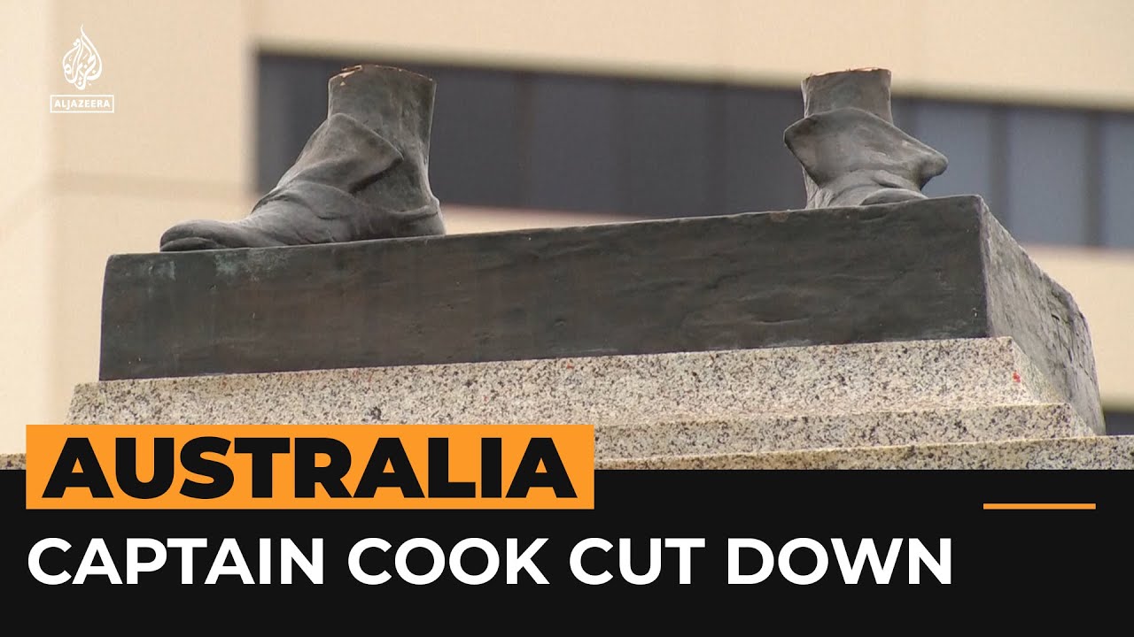 Captain Cook statue cut down ahead of Australia Day | Al Jazeera ...