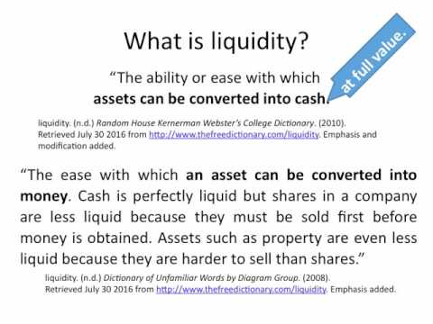 Balance sheet concepts - liquidity and the current ratio - YouTube