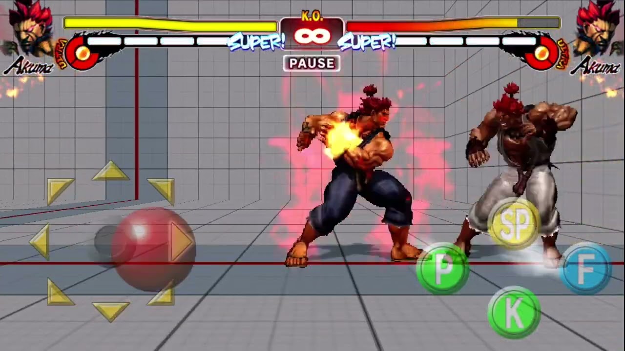 7-Hit Akuma Combo (2 Super Bars) SF4 Mobile - YouTube