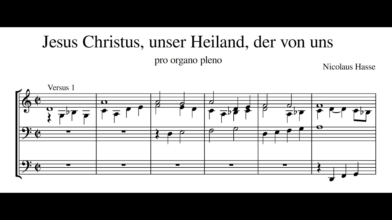 Nicolaus Hasse – Jesus Christus, unser Heiland, der von uns | pro ...