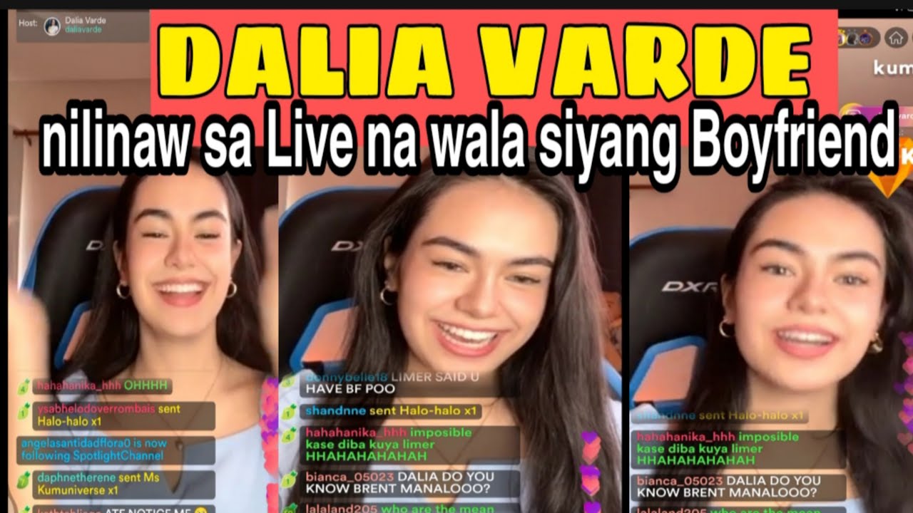 DALIA VARDE NILINAW SA LIVE NA WALA SIYANG "Boyfriend" | KUMU LIVE ...