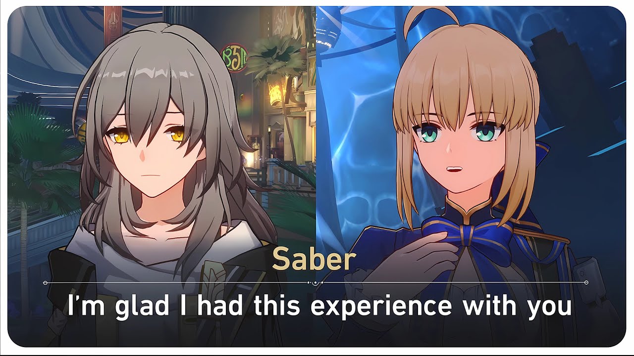 Saber Bids Farewell to Trailblazer (Cutscene) Fate Collab Story ...