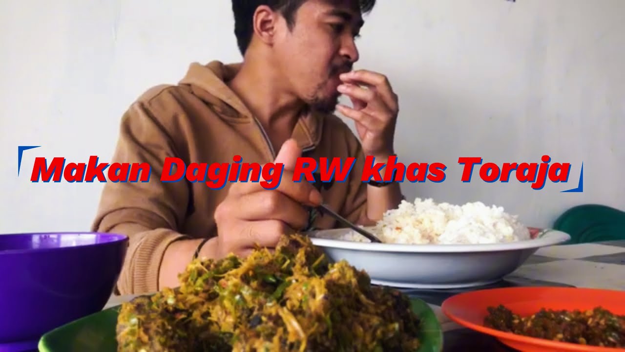Kuliner makanan khas toraja daging RW - YouTube