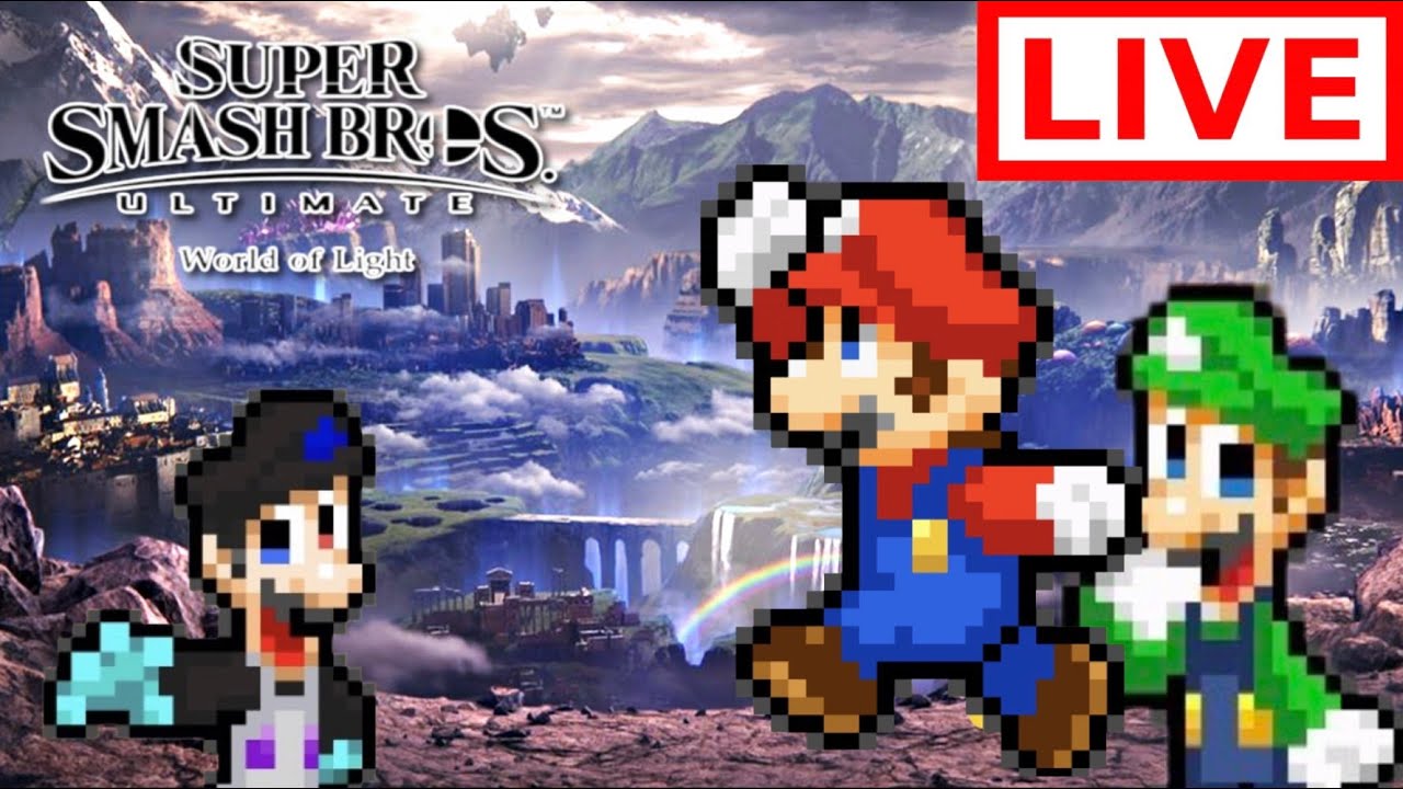Super Smash Bros Ultimate - World of Light - Part 3 - Mario Bros Save ...