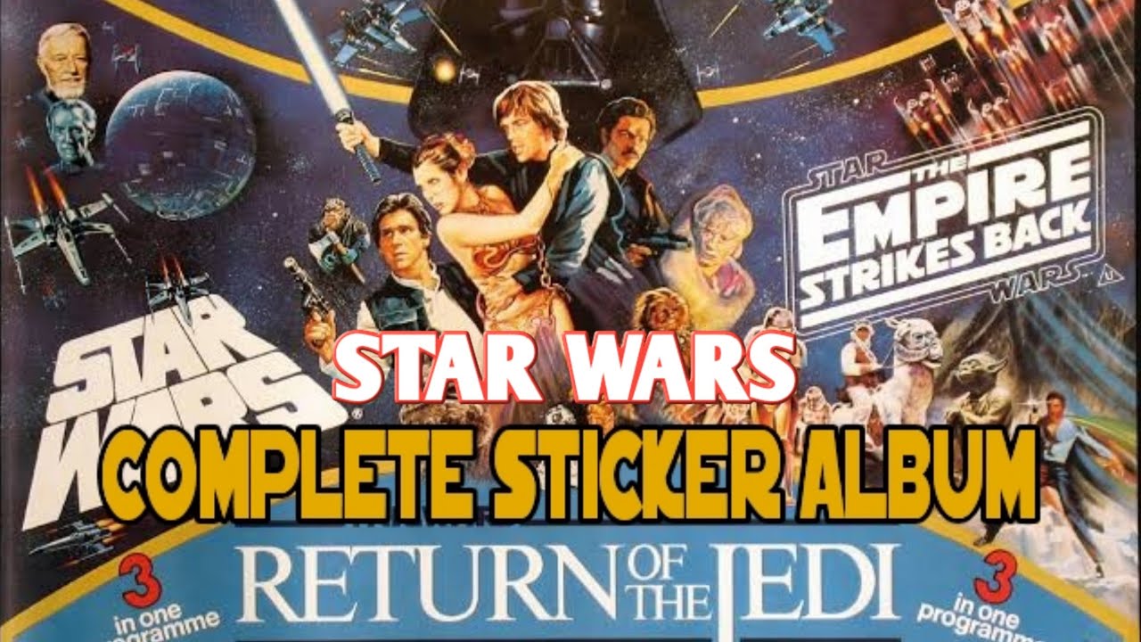 star wars series return of the jedi panini complete sticker album ...