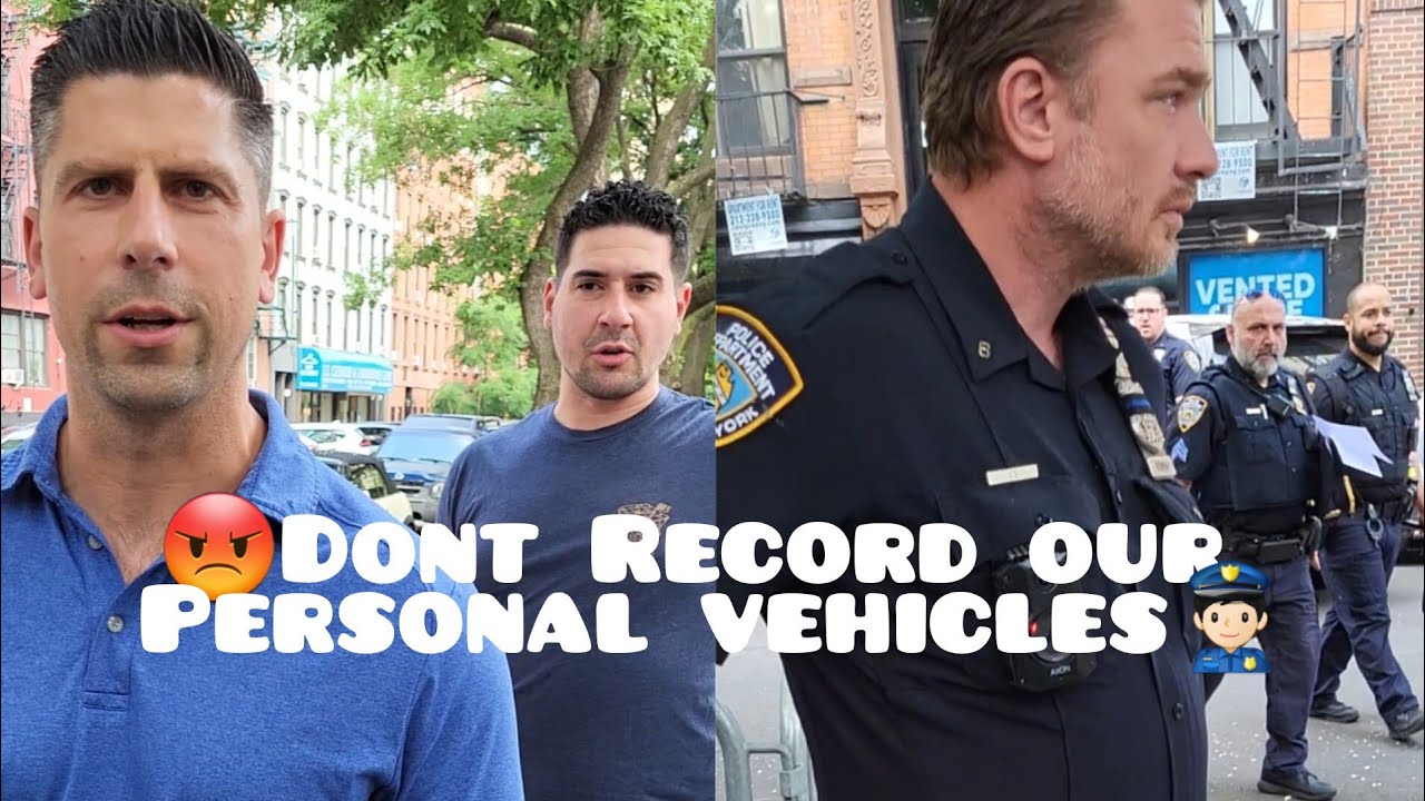 1st Amendment Audit NYPD. DON'T RECORD OUR PERSONAL VEHICLES - YouTube