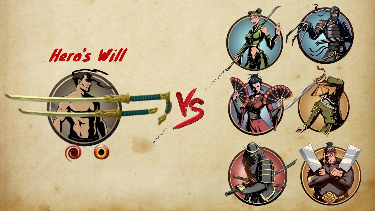 Shadow Fight 2 - Hero's Will vs All Bosses || [ Android Gameplay ] # ...