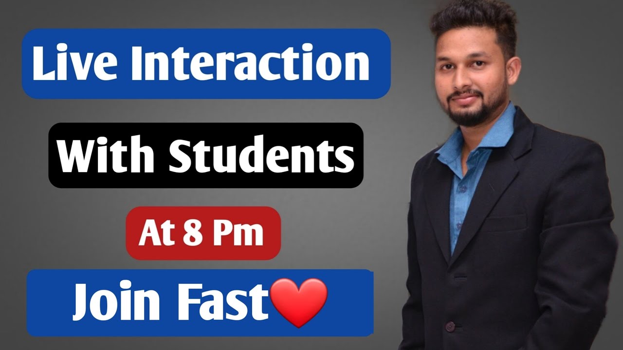 Live Interaction With Students | Join Fast | JR Tutorials - YouTube