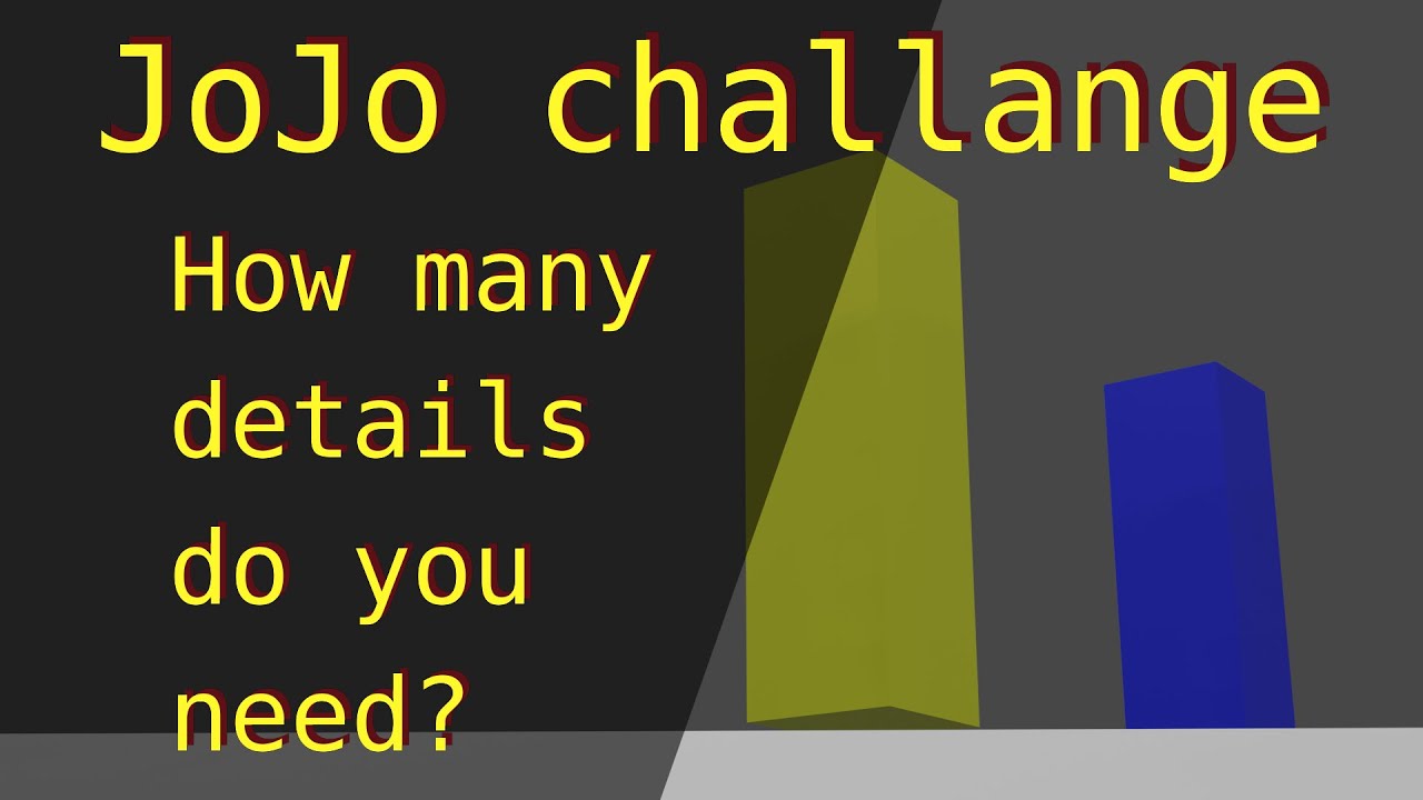 JoJo Challenge | How many details do you need to recognize this JoJo ...