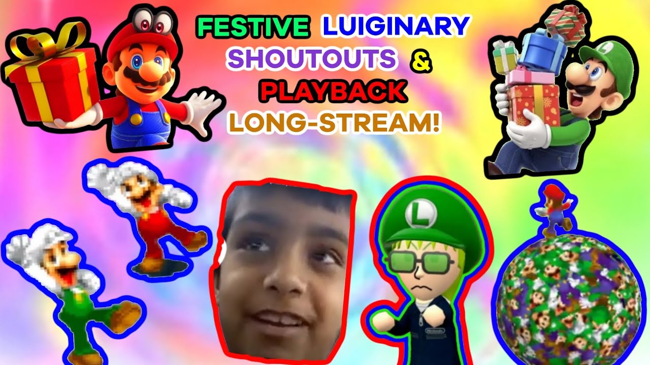 🔴LIVE🔴| LUIGINARY Festive Shoutouts & Playback Long-Stream! | December ...
