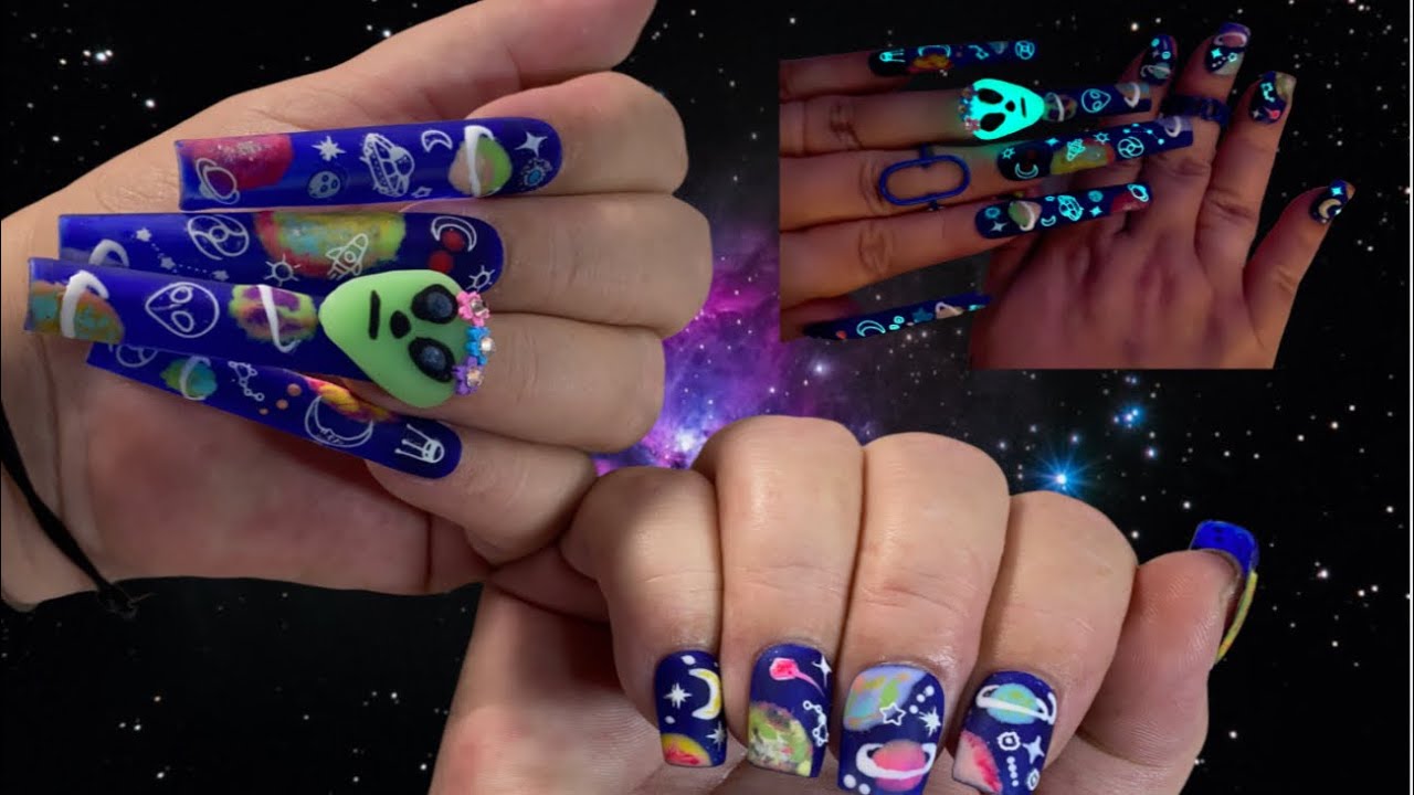 Alien Planet Nail Inspired | Nail Reserve LA Gel Polish | Easy DIY ...