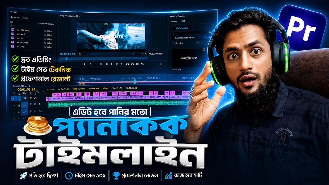 Pancake Timeline Editing in Bangla | Edit Faster and Smarter - YouTube