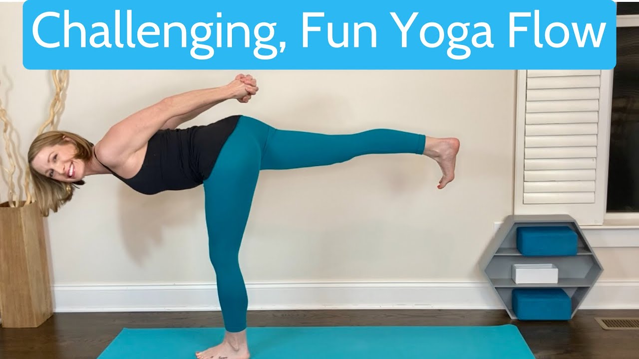 Challenging, Fun, Yoga Flow - YouTube