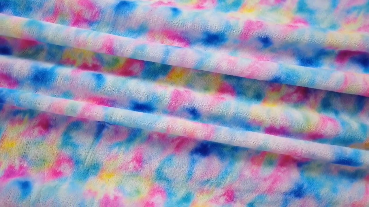 Digital printed fleece fabric - YouTube