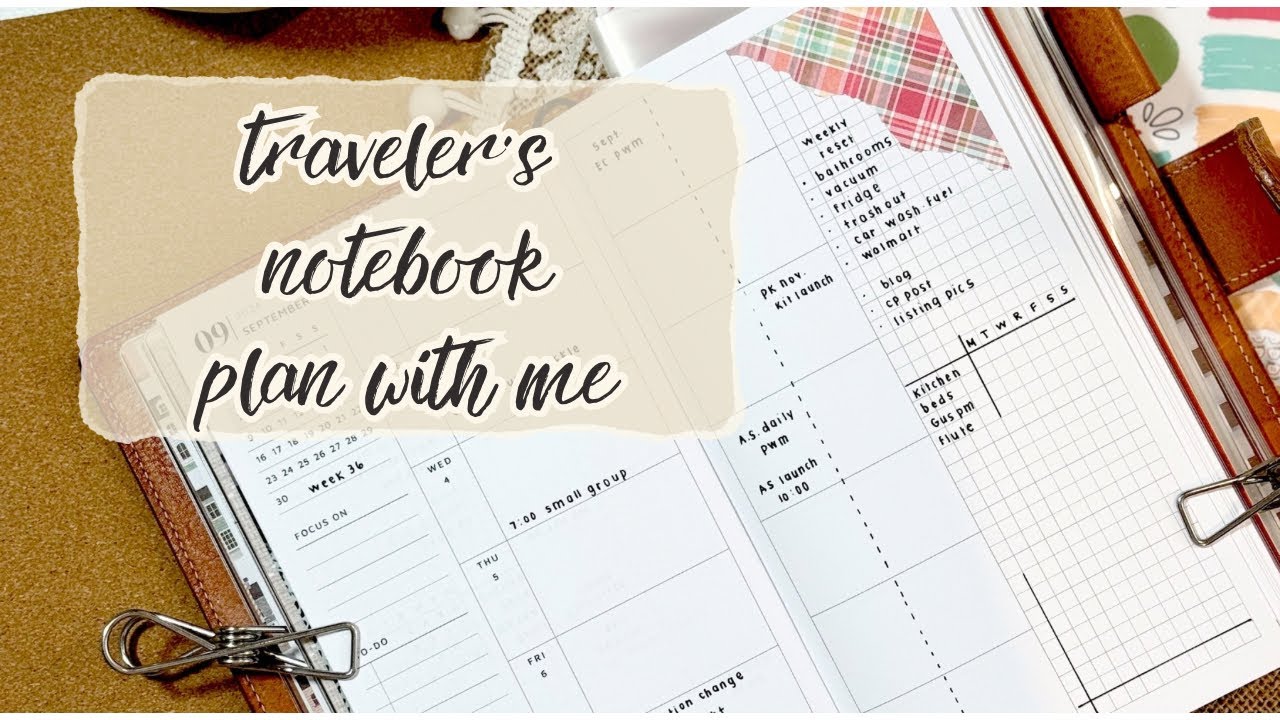 Week 35 Traveler's Notebook Plan with Me | Weekly Edition with ...