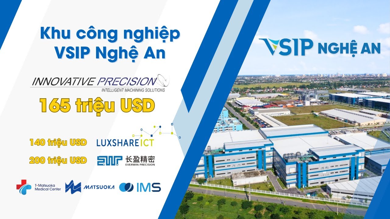 Khu công nghiệp VSIP Nghệ An | Bên cạnh Luxshare, Innovation Precision ...