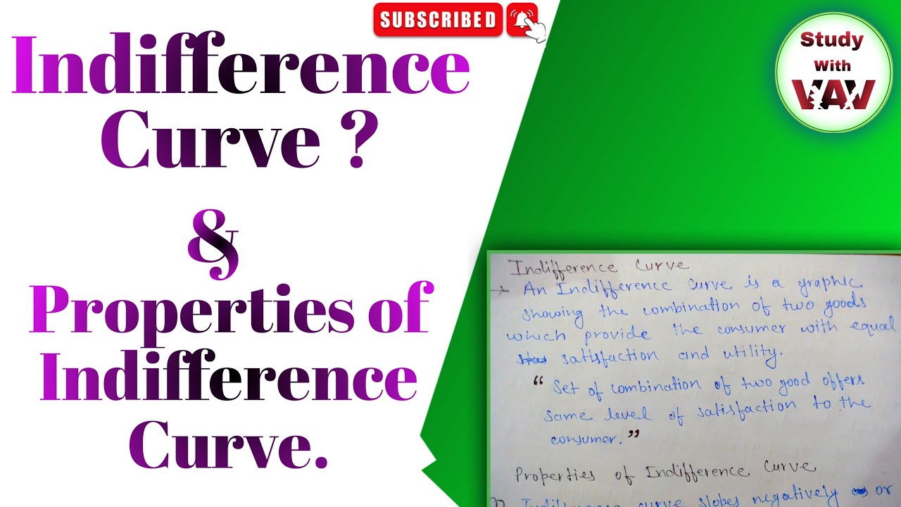 What is Indifference of Curve||Properties of Indifference of Curve||In ...
