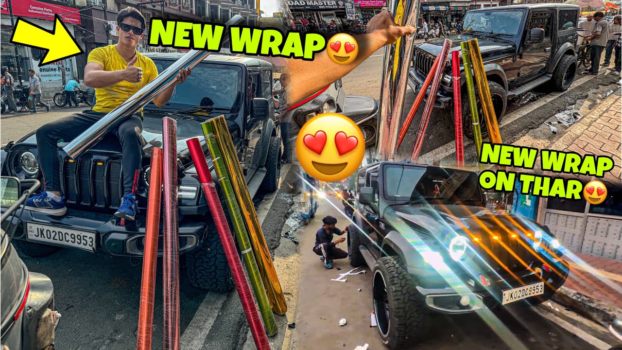 New Wrap😍 on Thar | Finally Modification Start in Thar😍 Public Demand😍 ...