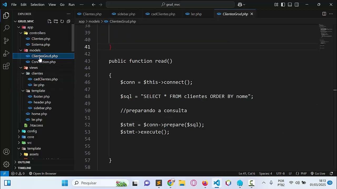 Mini Curso como criar um Grud no padrão MVC com PHP 8.2 e Composer - AULA 24 - YouTube