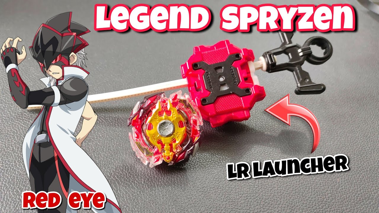 Legend spryzen and LR ripcord launcher beyblade set | shu kurenai - YouTube