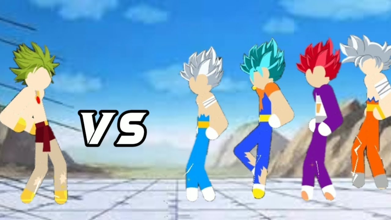 Stickman Warriors Fight - Brolly vs Vegeta Ultra Instinct, Vegito ...