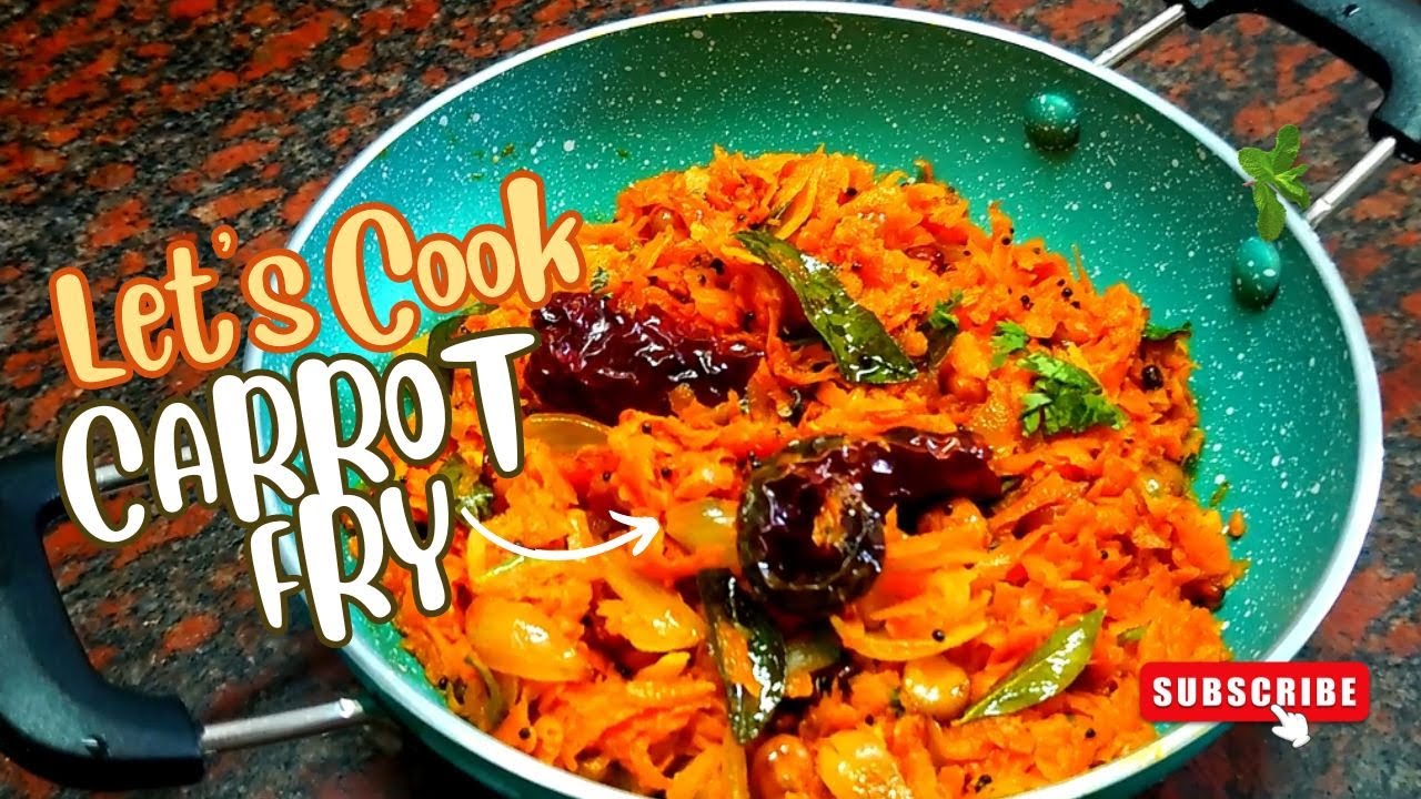 Carrot Fry / side dish for roti /chapati /Healthy side dish /Carrot ...