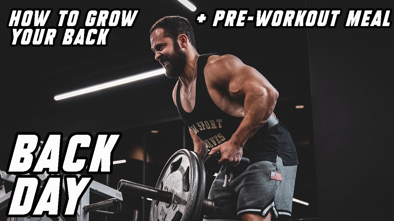 BACK WORKOUT EXPLAINED + PRE-WORKOUT MEAL - YouTube