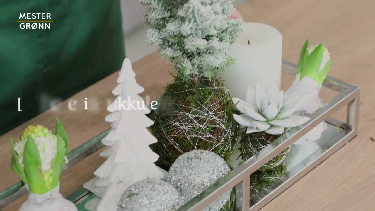 DIY: Pynt et koselig fat til jul - YouTube