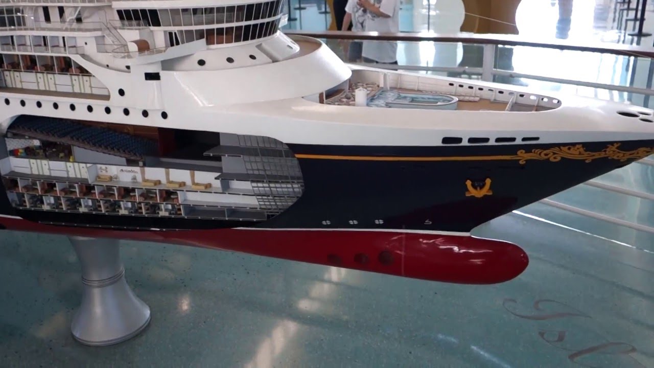 Disney Magic cutaway model Disney Cruise Terminal Port Canaveral FL ...