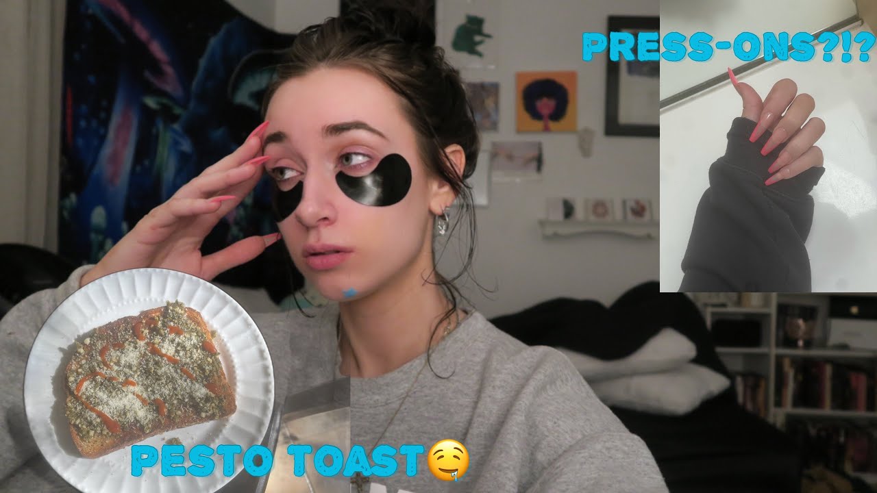 FEW DAYS-NEW NAILS!! Pesto Toast, thrifting, mental health talk etc ...